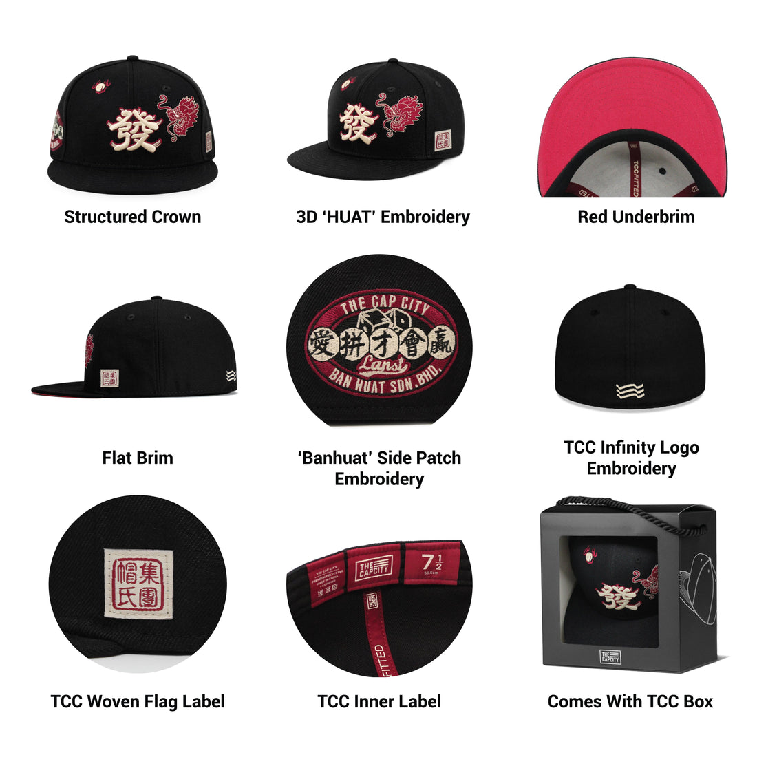 TCC X BANHUAT X LANSI 'HUAT' V3 FITTED CAP