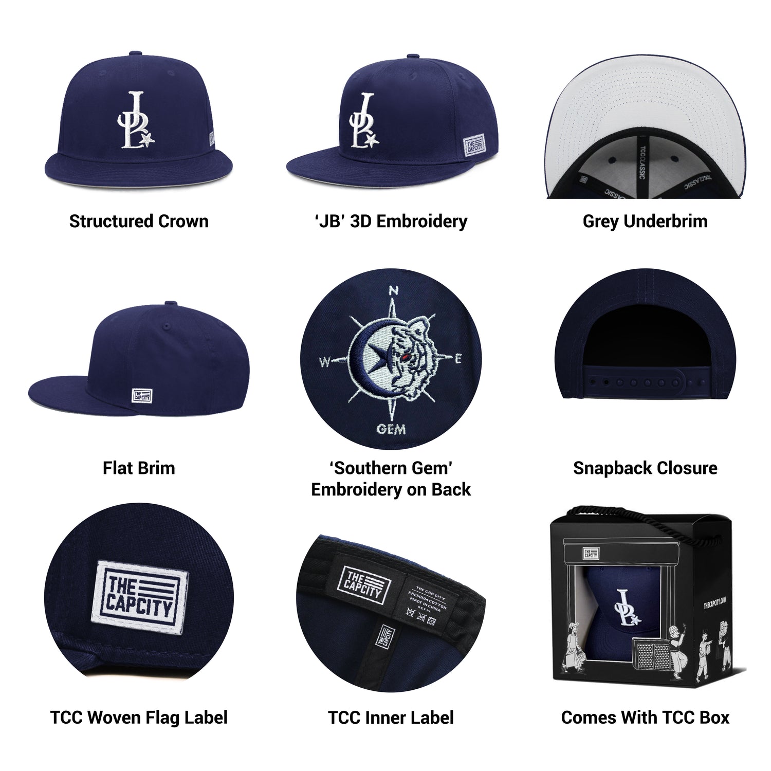 TCC JB STYLE 'SOUTHERN GEM' CLASSIC SNAPBACK